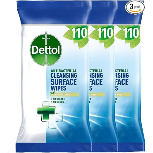 Dettol Antibacterial Biodegradable Surface Cleaning Disinfectant Wipes ...