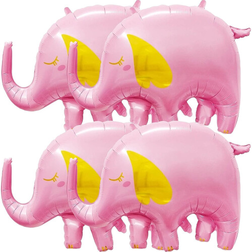 33 inch pink elephant balloons, animal balloons, cartoon animals, cute ...