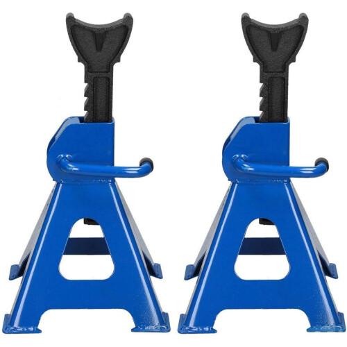 Heavy Duty 2 Tonne Hydraulic Trolley Floor Jack 135 320 mm Quick Lift with Case 2Pcs 3 Ton Axle Stands Combo Kit