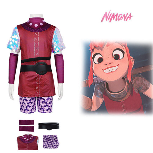 Girls Nimona Cosplay Costume Animated Film Theme Halloween Clothing ...