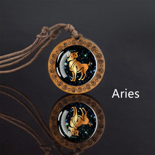 1pc 12 Zodiac Signs Rope Chain Necklace For Men on OnBuy