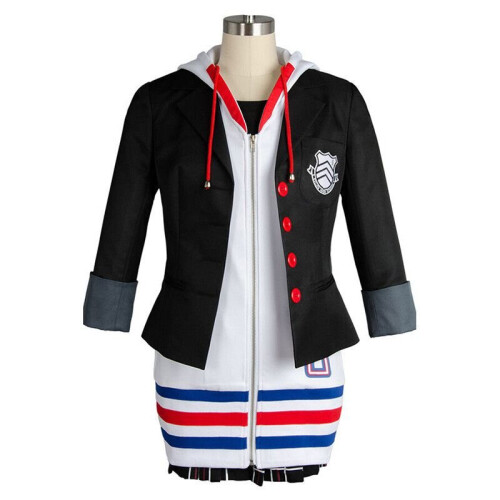 (Costume Set(No Wig), L) Game Persona5 Cosplay Costume Ann Anne Takamaki Suit Full Set Uniform ...