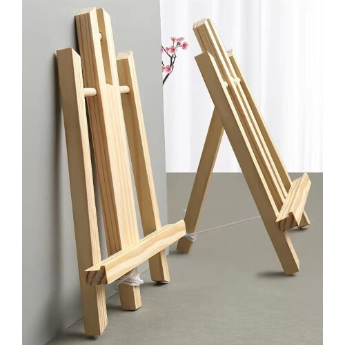 2 Pack Wooden Tabletop Art Display Easels, Painting Easel 30cm for ...