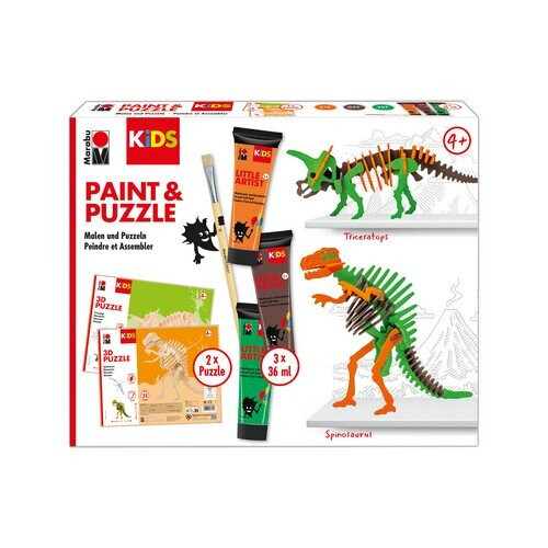 Marabu KiDS Little Artist Paint & Puzzle Dino Paint Set on OnBuy