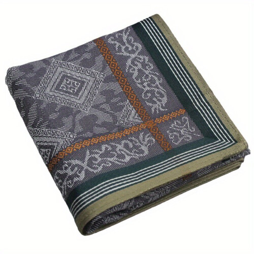 Mens Soft Sweat Absorption Thick And Handkerchief Jacquard Handkerchief ...
