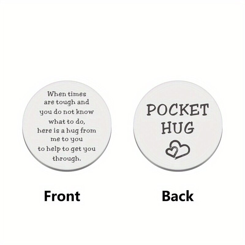 Pocket Hug Token Inspirational Pocket Token Anxiety Gift Birthday ...
