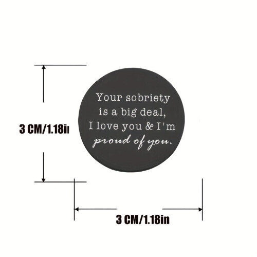 Suit Shirt Token Stickers Your Sobriety Is A Big Deal Round Token ...