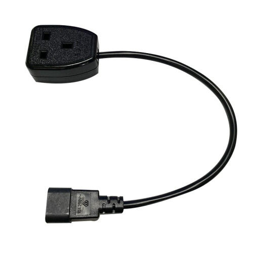 IEC320 C14 to UK BS1363A Outlet Socket,IEC C14 Male Plug to UK 3Pin ...