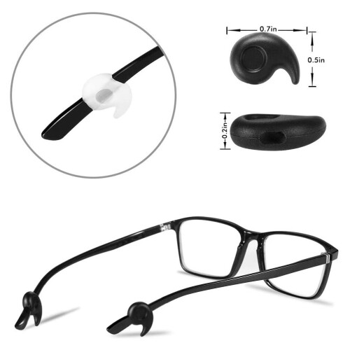 16 Pairs Eyeglasses Retainers Anti- Eyeglass Holder Comfort Ear Grip ...