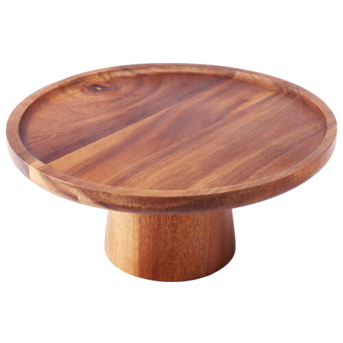 Japan Style High Stand Wooden Cake Plate Food Serving Trays Multi-Use ...