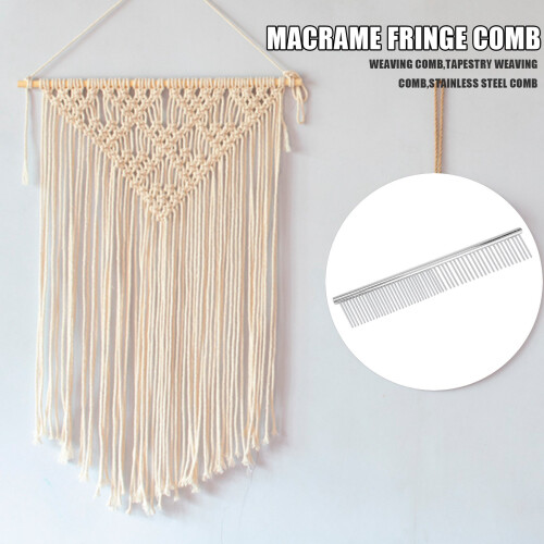 Macrame Fringe Comb Tapestry Weaving Comb Stainless Steel Craft for ...