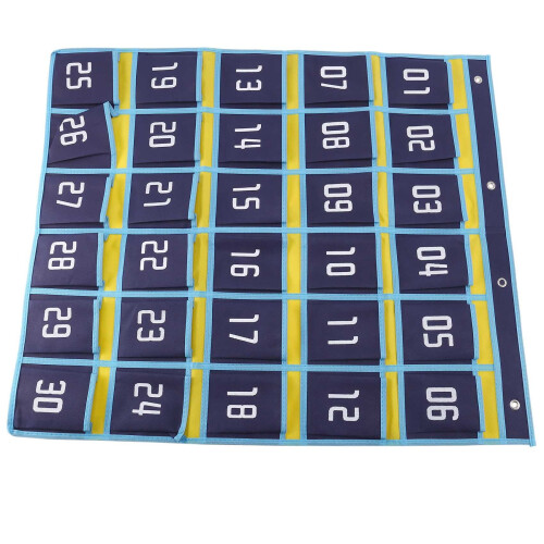 Numbered Pocket Chart Classroom Organizer for Cell Phones Calculator ...