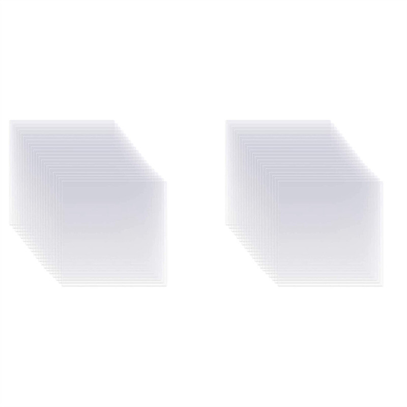 40Pcs Clear Mylar Stencil Sheets 12 Inch Blank Stencil Material Sheets ...