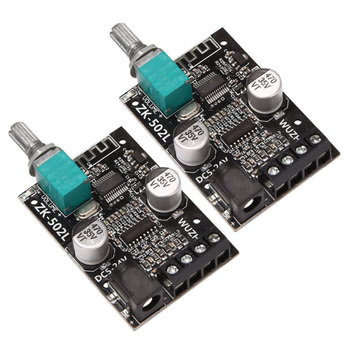 2X Bluetooth 5.0 Wireless Audio Digital Power Amplifier Stereo Board ...