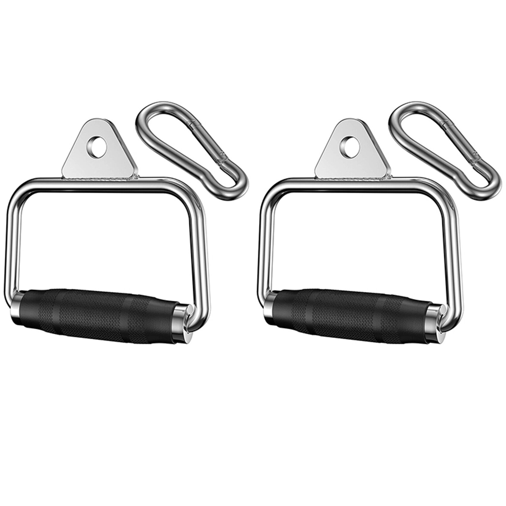 2X Pulldown Cable Machine Handles, Heavy Duty Triceps Biceps Press Down ...