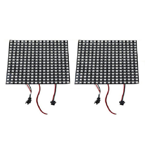 2X 16X16 SK6812 WS2812B Addressable Flexible LED Panel Pixels Screen ...