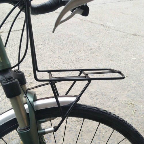 2X Bike Front Luggage Rack Bike Front Rack Bicycle Carrier Panniers ...