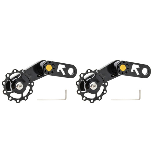 2X Folding Bike Chain Tensioner Bicycle Guide Wheel Single Speed Rear ...