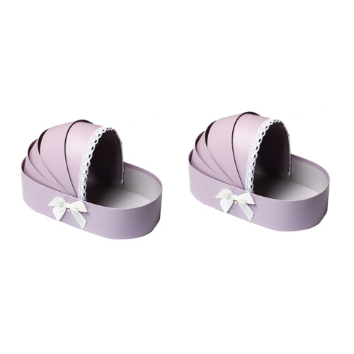 2X Cradle Flower Box Flower Arrangement Basket Gift Boxes Romantic ...