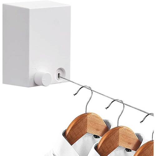 Retractable Clothesline with Adjustable Stainless Steel Rope String ...