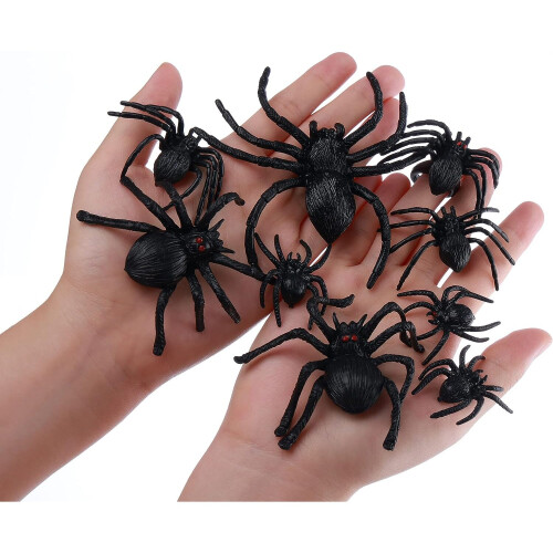 Spider Toys 50 pcs Realistic Spider Figures Tarantula Figurines for ...