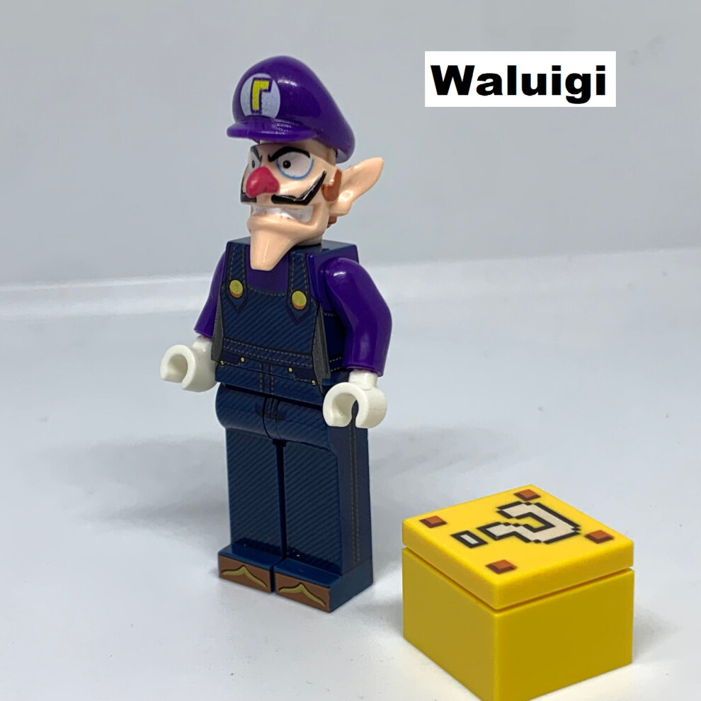 Super Mario Minifigures Bowser Luigi Wario Princess Peach Yoshi Toad ...