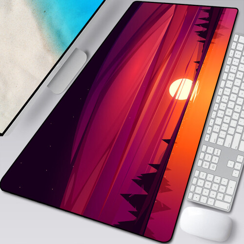 (a-Rluo-012 1200x600x3mm) Anime Sky Sunset mousepad Deep Forest ...
