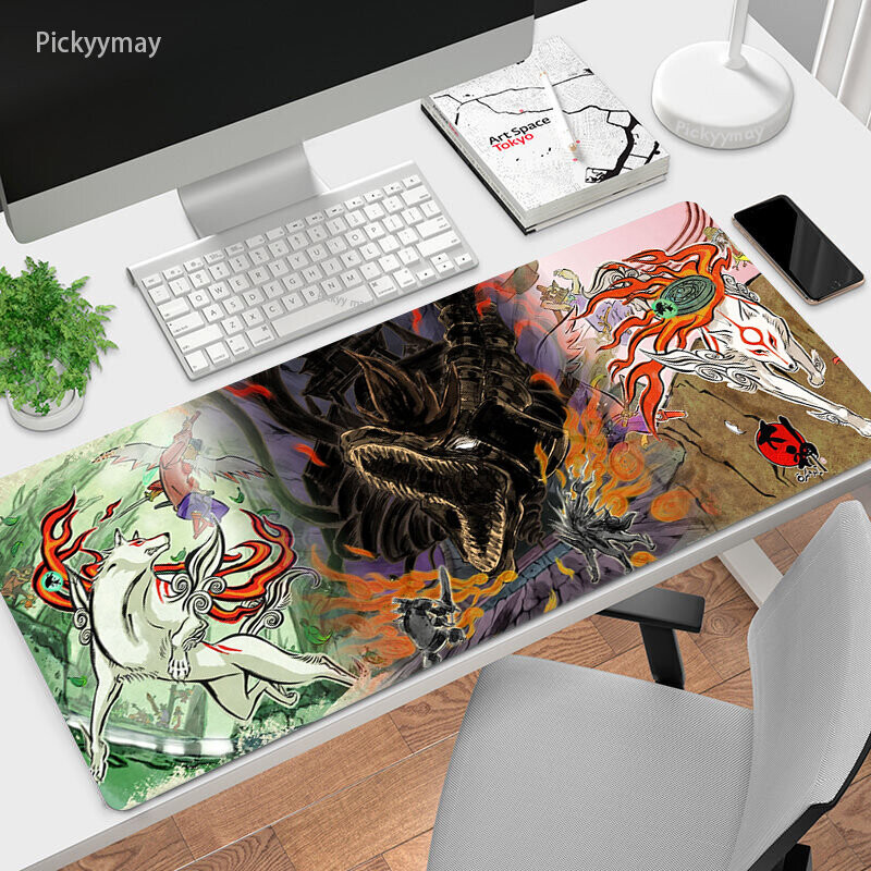 (a-CC0922 (8) 600x300x2mm) Okami Mouse Pad 900x400 PC Keyboard Deskpad ...