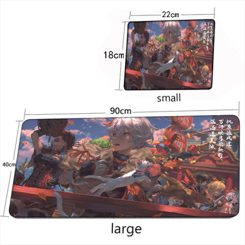 (a-ZY004761 180x220x2mm) Large Mouse Pad Genshin Impact Pc Gamer ...