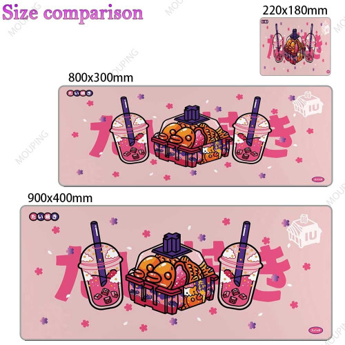 (a-1 900x400x4mm) Purple Mouse Pad Switch Pad Kawaii Laptop Large ...