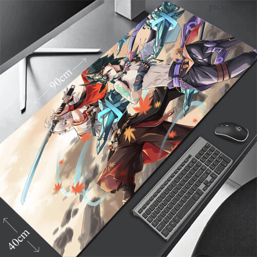 (a-WA00337 (5) 800x300x2mm) Genshin Impact Large Mousepad Gaming ...