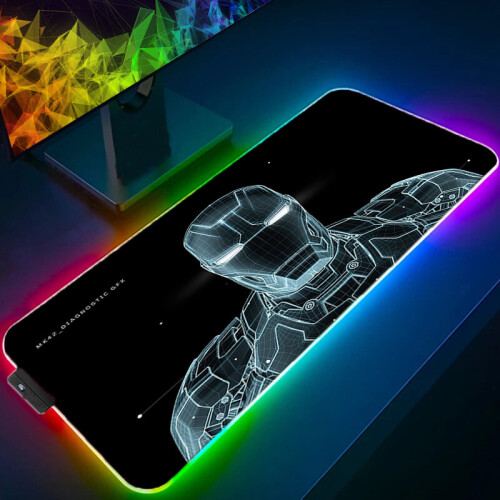 (a-Iron Man (12) Small 350x250x3mm) Marvel Iron Man RGB Mouse Pad ...