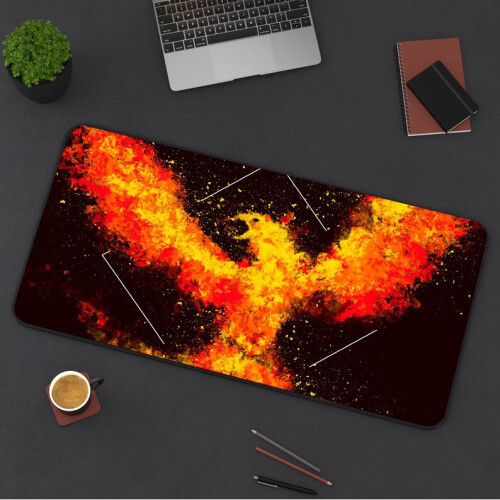 (a-HXW000479 300x600x2mm) Ice fire Mouse Pad Xxl Gaming Pc Accessories ...