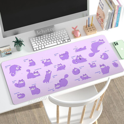 (a-CN9897 cat (1) 300x800x2mm) Kawaii Mat Mousepad Company Cute Cat ...
