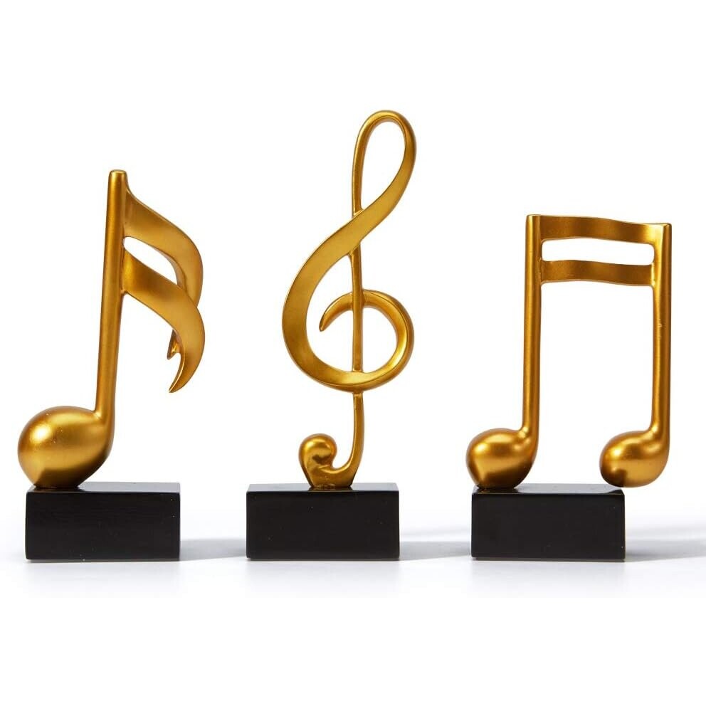 3pcs Music Figures Sculpture Musician Decor Music Note Piano Statue ...