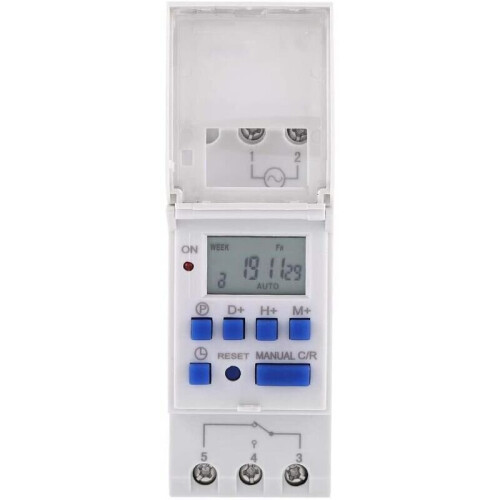 Digital Programmable Timer LCD Display Weekly Programmable Time Switch Timer Relay 16on & 16off ...