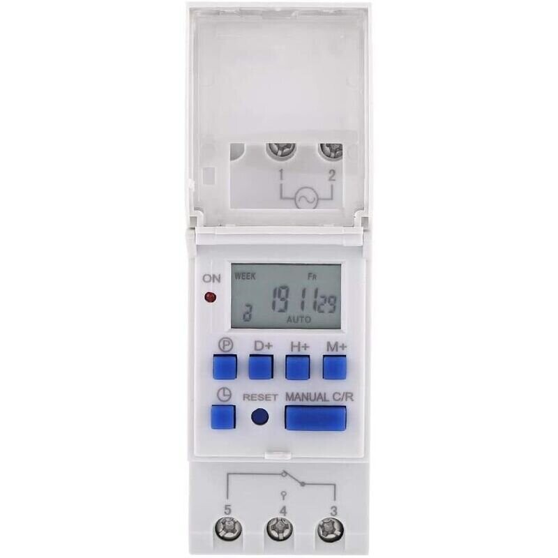 Digital Programmable Timer LCD Display Weekly Programmable Time Switch Timer Relay 16on & 16off ...