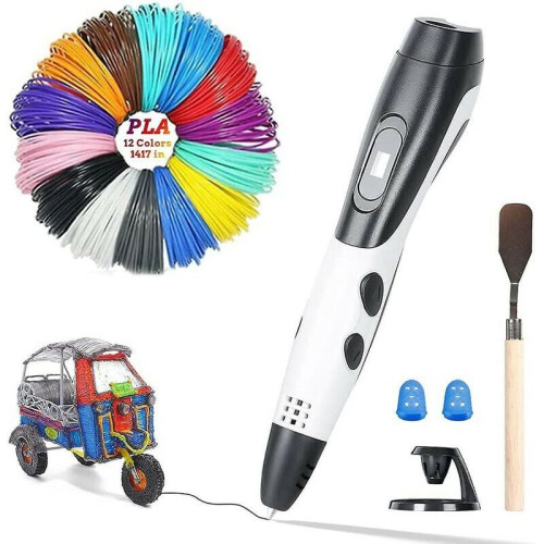 3D Printing Pen, Smart 3D Pen with 2 PLA Filaments, 3D Drawing Printing ...