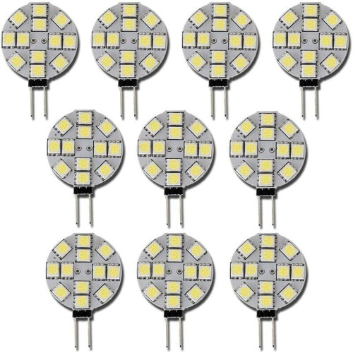 10x G4 LED Bulb DC 12V Non Dimmable White 6000K Light Bulb Repla on OnBuy
