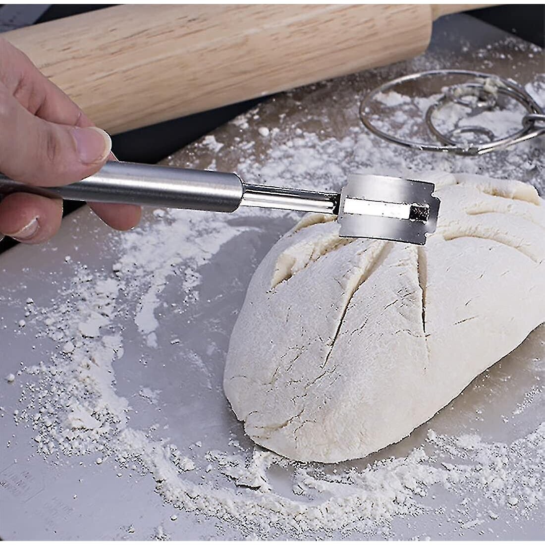 Baker's Blade, Baker's Knife And 5 Pcs Blades, Baker's Bread Blade ...