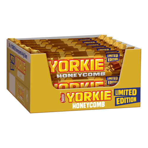 Yorkie Honeycomb Creamy Milk Chocolate Bar w/ Crunchy Honeycomb 48x42g ...