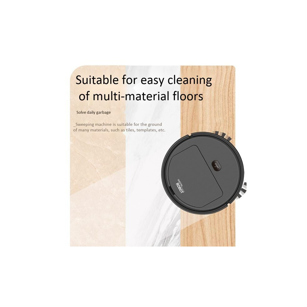 Smart Robot Vacuum Cleaner 3-In-1 Household Cleaning Machine Black on OnBuy