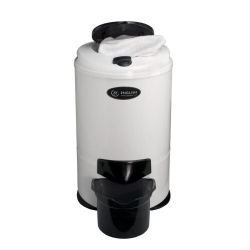English Electric White/Black Gravity Drain Spin Dryer 428009EEP 4.2kg ...