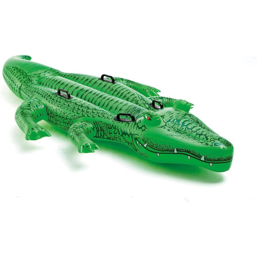 Big Crocodile Ride Water Inflatable Float Bed Ride Float Row Swimming ...