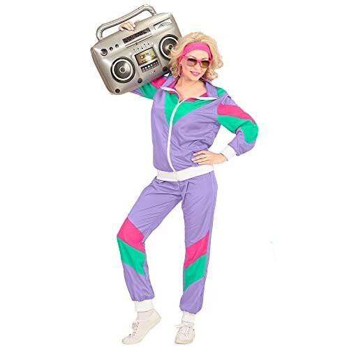 WIDMANN Adults 80s Tracksuit Costume XXXL on OnBuy