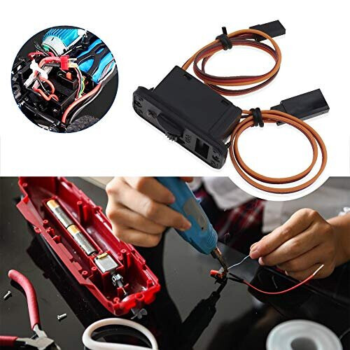 RC Receiver Switch LED 3 Way Battery On/Off Power Switch Cable with 3 ...