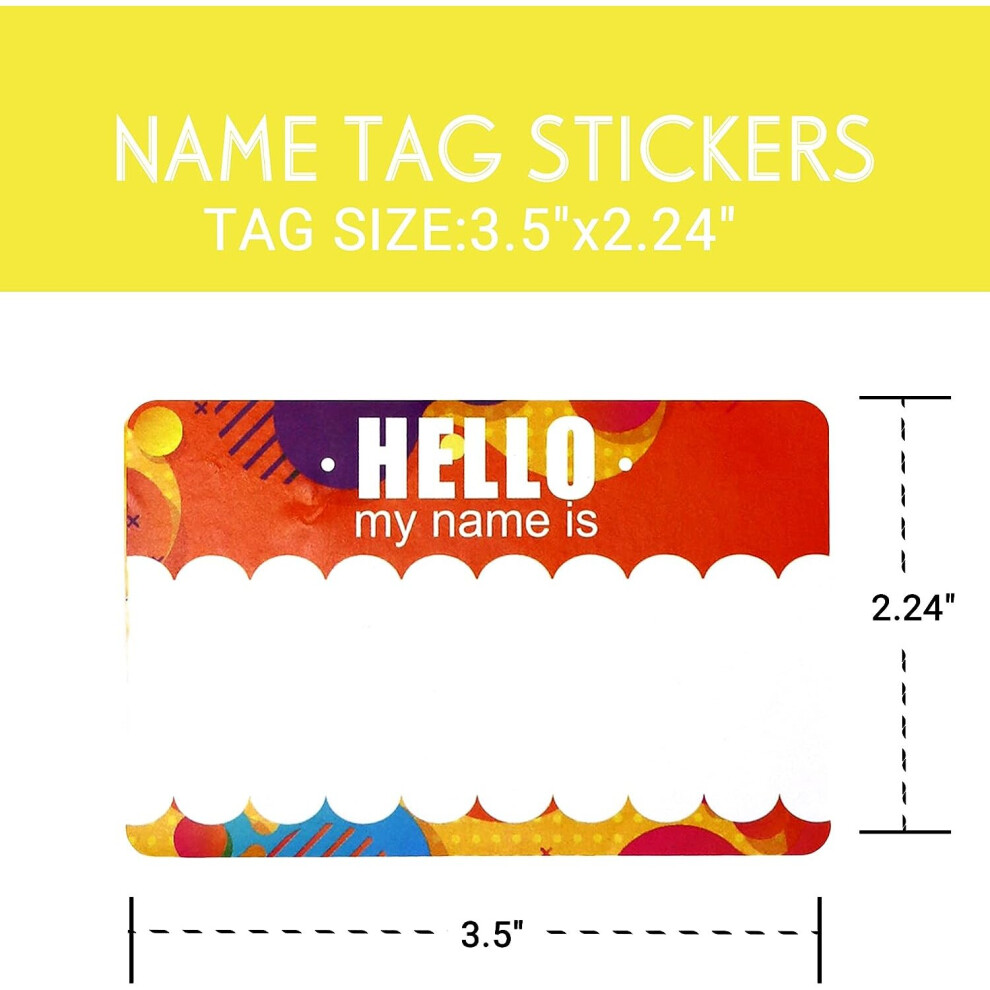 Name Tag Stickers Identify People Name Tag Labels Perforated Roll Tag ...