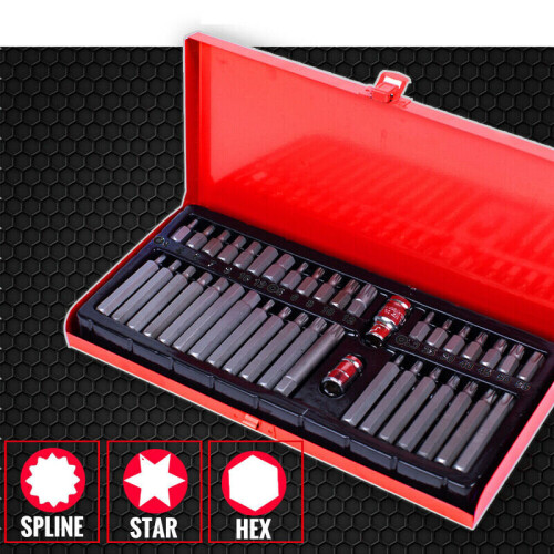 40X Allen Key Torx Hex Star Spline Socket Bit Set on OnBuy