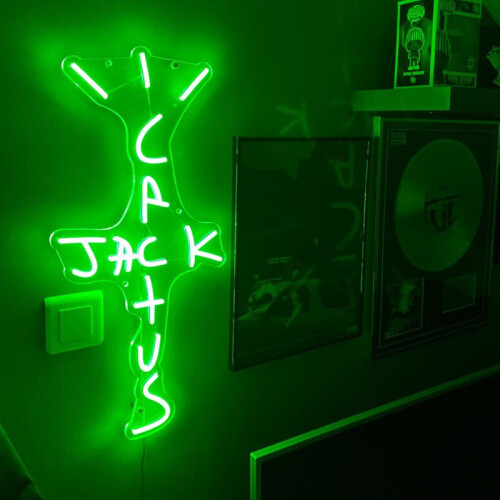 (Red) Cactus Jack LED Neon Sign USB Light Room Decor on OnBuy