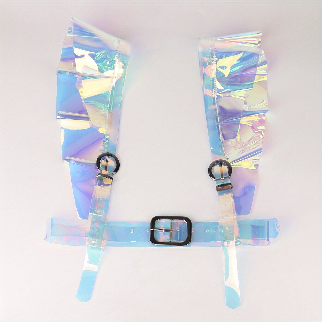 Laser Y2K PVC Harness Belt Adjustable Transparent Wait Belt For Women ...